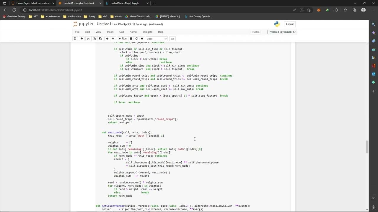 Model Algoritma Ant Colony Optimization (ACO) - Ujian Akhir Semester Biosibernatika - YouTube