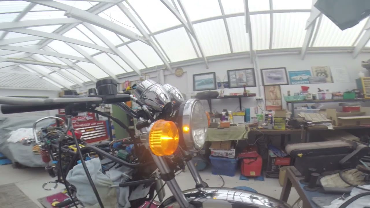 Kawasaki z1 power on check electrics - YouTube