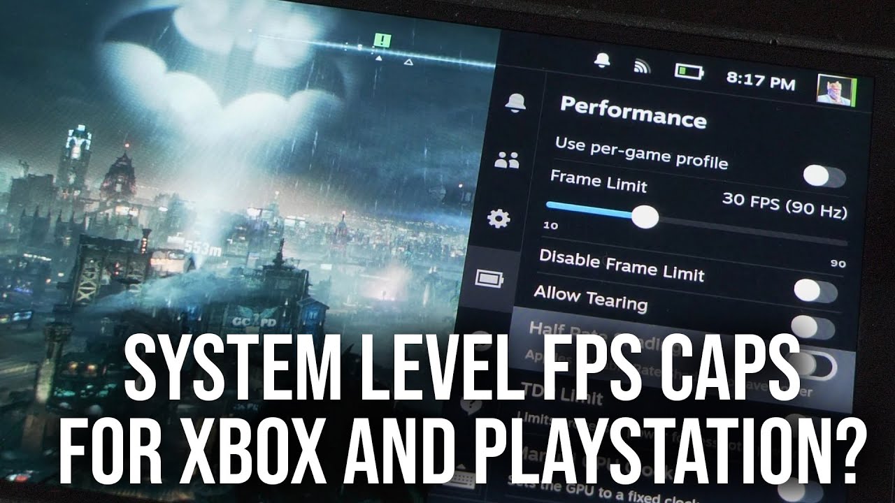 Should Xbox and PlayStation Have System Level Frame-Rate Caps? - YouTube