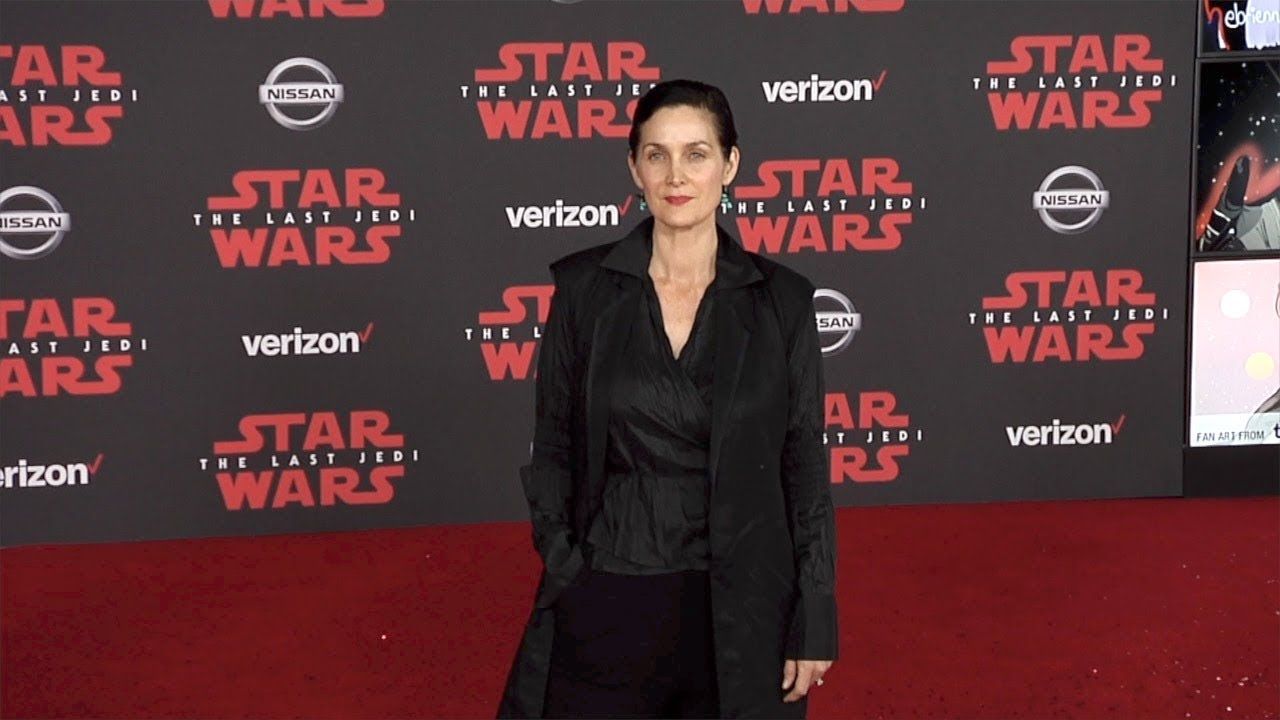 Carrie-Anne Moss "Star Wars: The Last Jedi" World Premiere Red Carpet ...