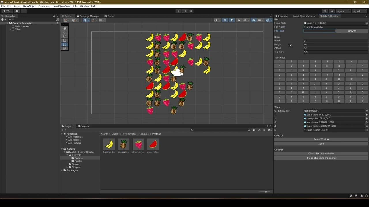 Free Match 3 Level Creator Asset for Unity! - YouTube