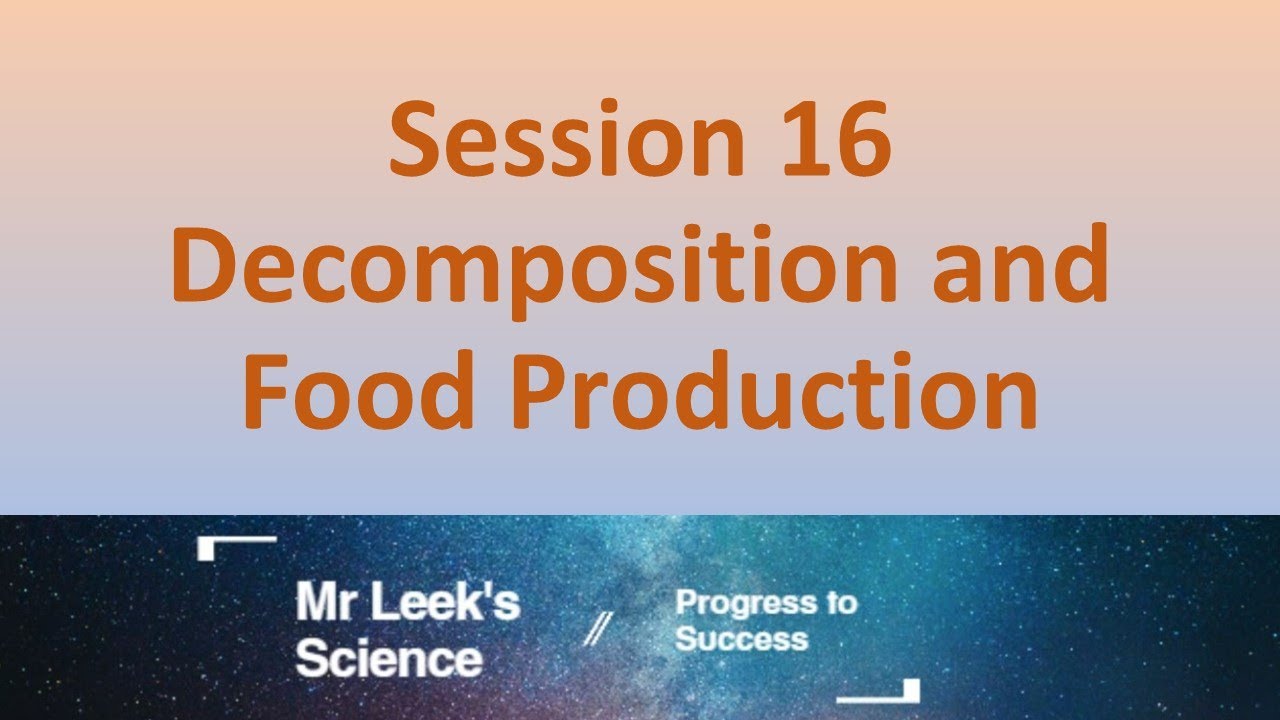 Session 16 Decomposition and Food production AQA Science - YouTube