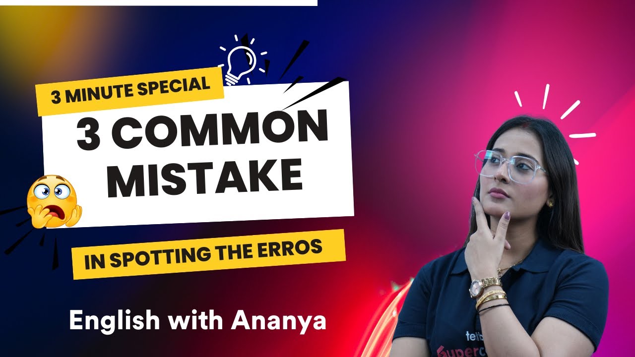 3 Common Mistakes in 3 Minutes | Spotting the Error | English with ...