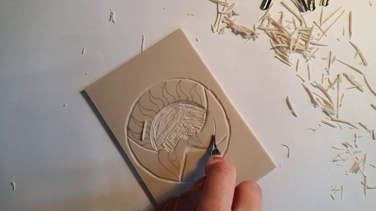 How to make a lino print tutorial - YouTube