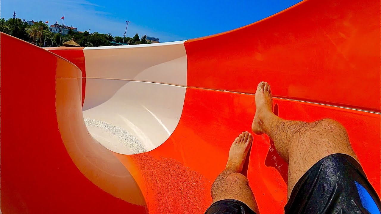 Spiral Body Water Slide at Marina Aquapark Waterland - YouTube