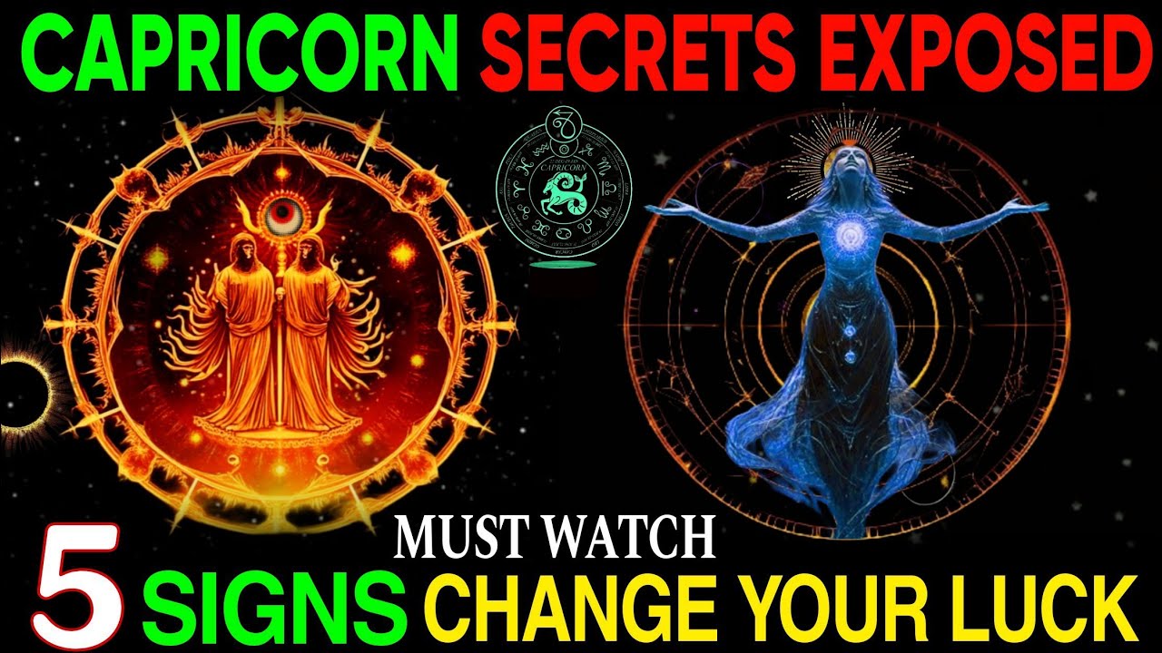 Capricorn Secrets Revealed: 5 Signs That Will Change Your Luck 🌙| Must ...