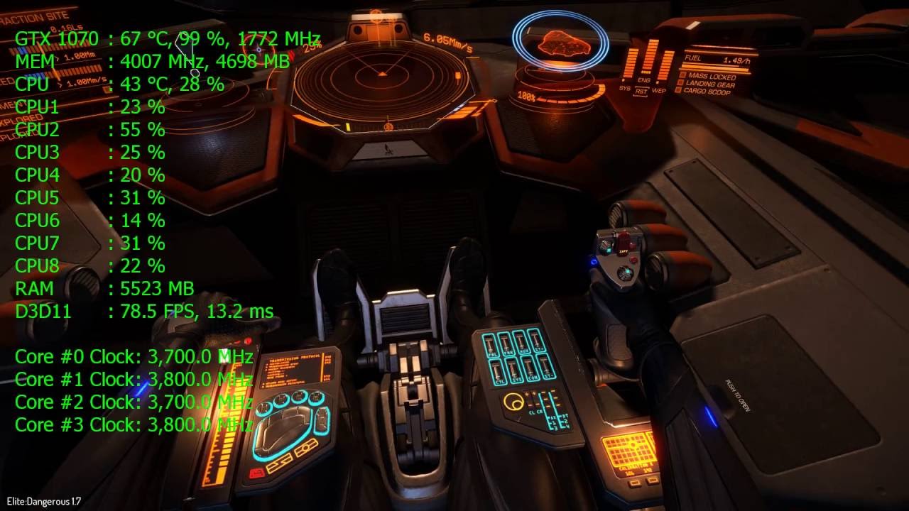 Elite Dangerous - GTX 1070 & Xeon 1241 v3 [FPS Test] - YouTube