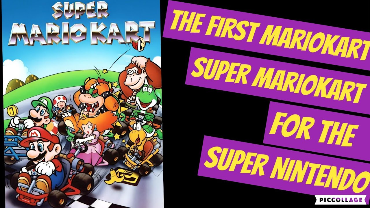 The First Ever Mario Kart Super Mario Kart For The Super Nintendo - YouTube