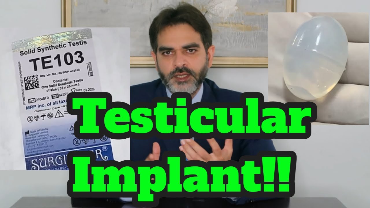 Testicular Implant for absent testes !! Live surgery video - YouTube