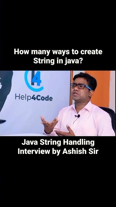How many ways to create String in java? by Ashish Sir | #javainterviewquestionsandanswers # ...