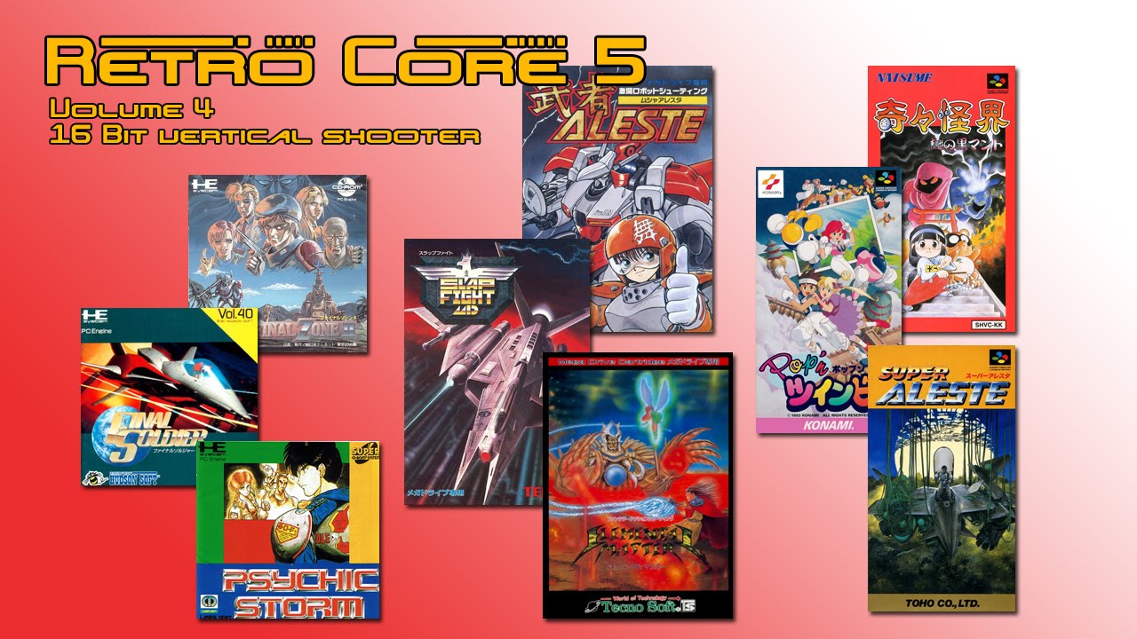 Retro Core 5 - Vol:4 - 16 BIt Vertical Shooters (60 fps) - YouTube