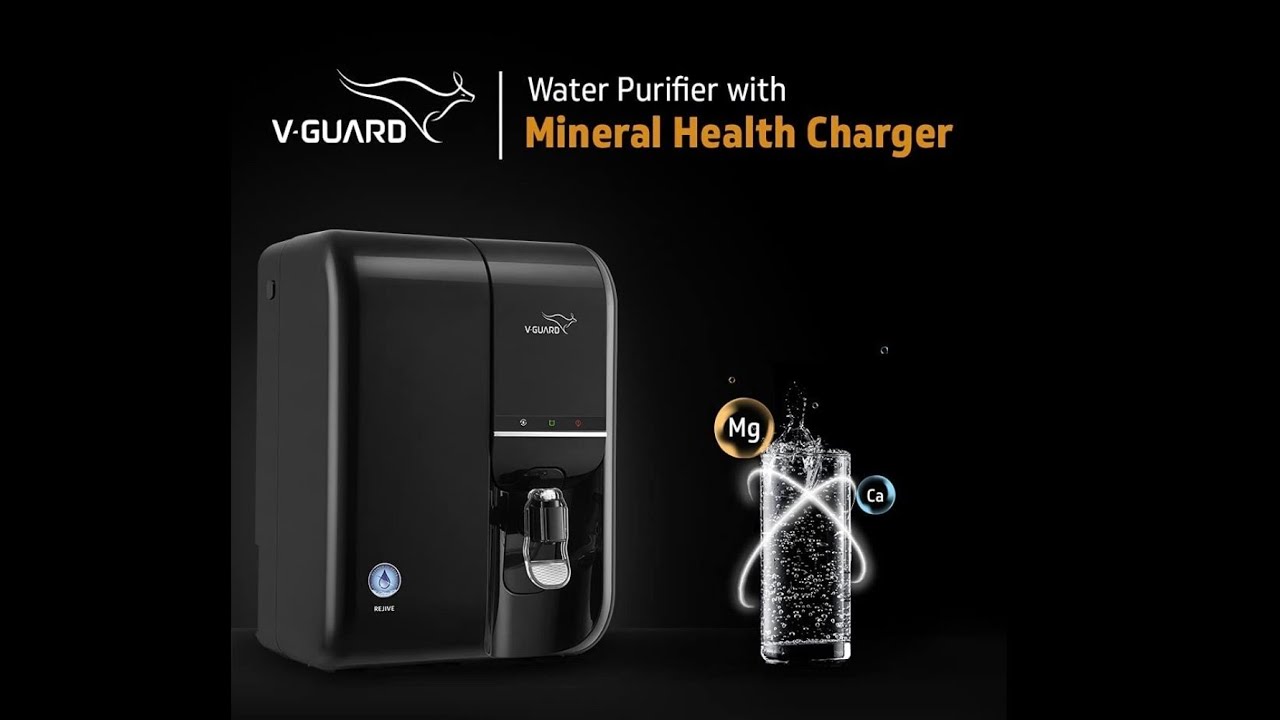 V-Guard REJIVE RO+UV+MIN+ALK Water Purifier with 9 Stage Purifier - YouTube