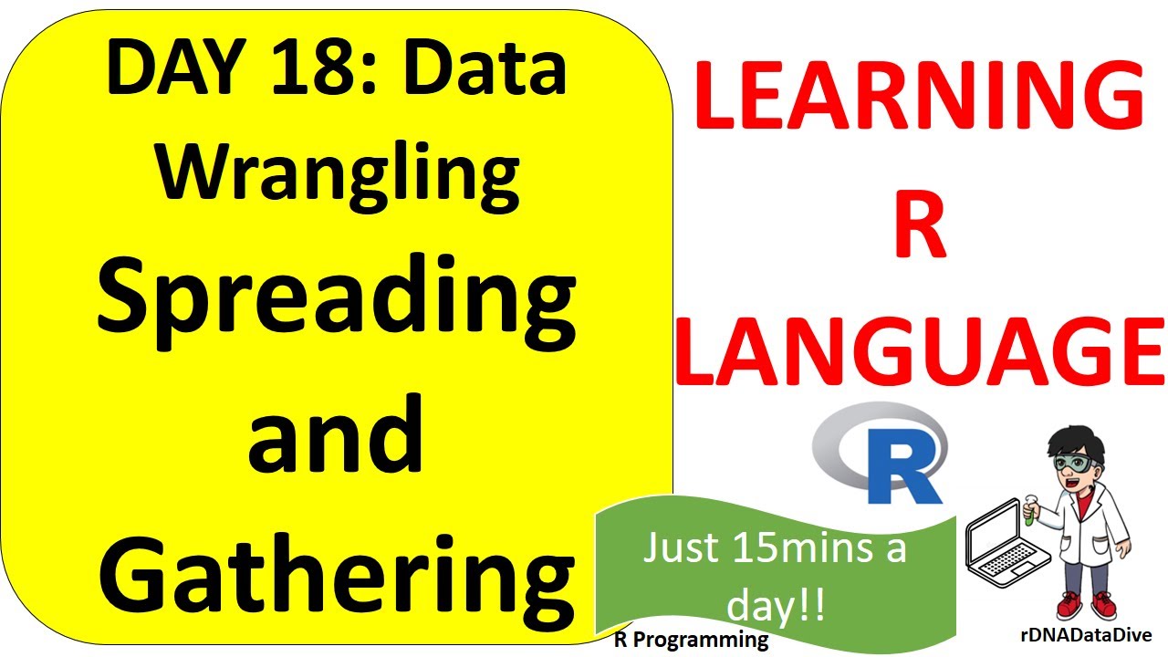 Learning R || Day 18 ||data wrangling part 5 || SPREAD || How to use ...