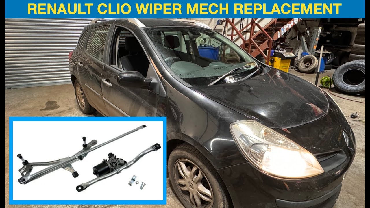 2008 Renault Clio wiper mech and motor replacement - YouTube
