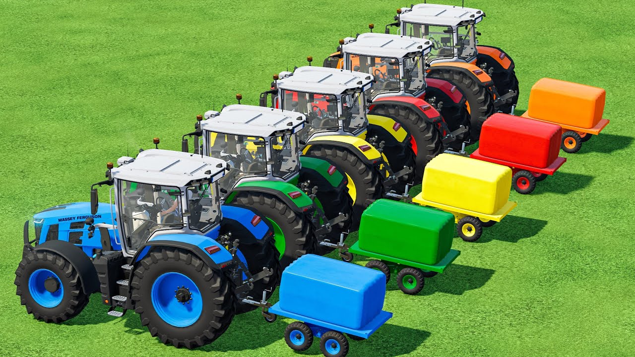 MINI BALES LOADER & MASSEY TRACTOR IN FS22 | FARMING SIMULATOR 22 ...