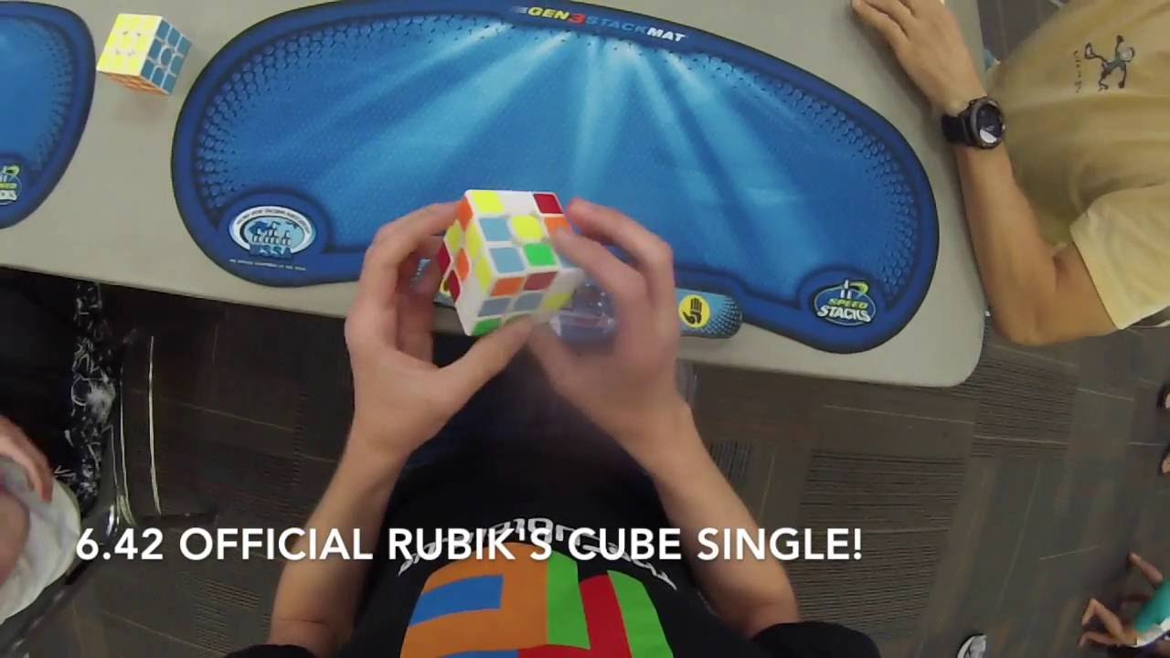 6.42 Official Rubik's Cube Solve - Comp PB! - YouTube