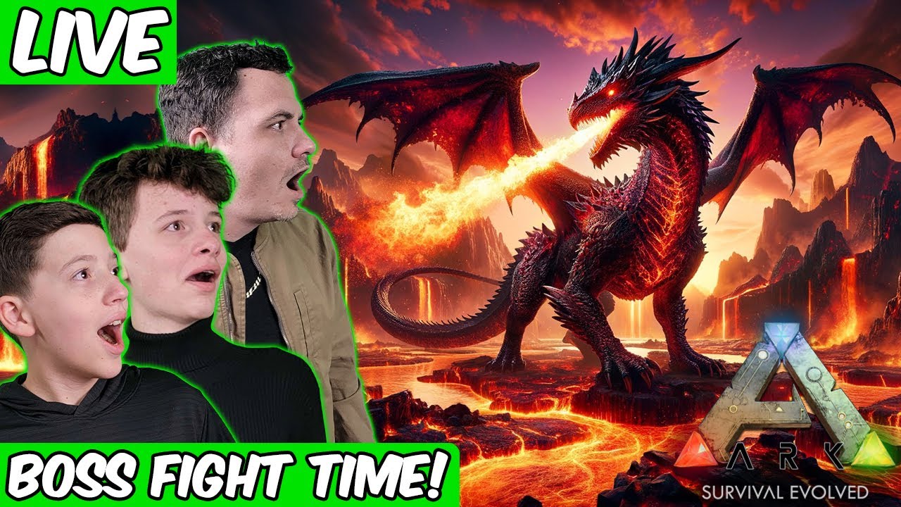 First Time Fighting The Dragon in Ark: Survival Evolved - YouTube