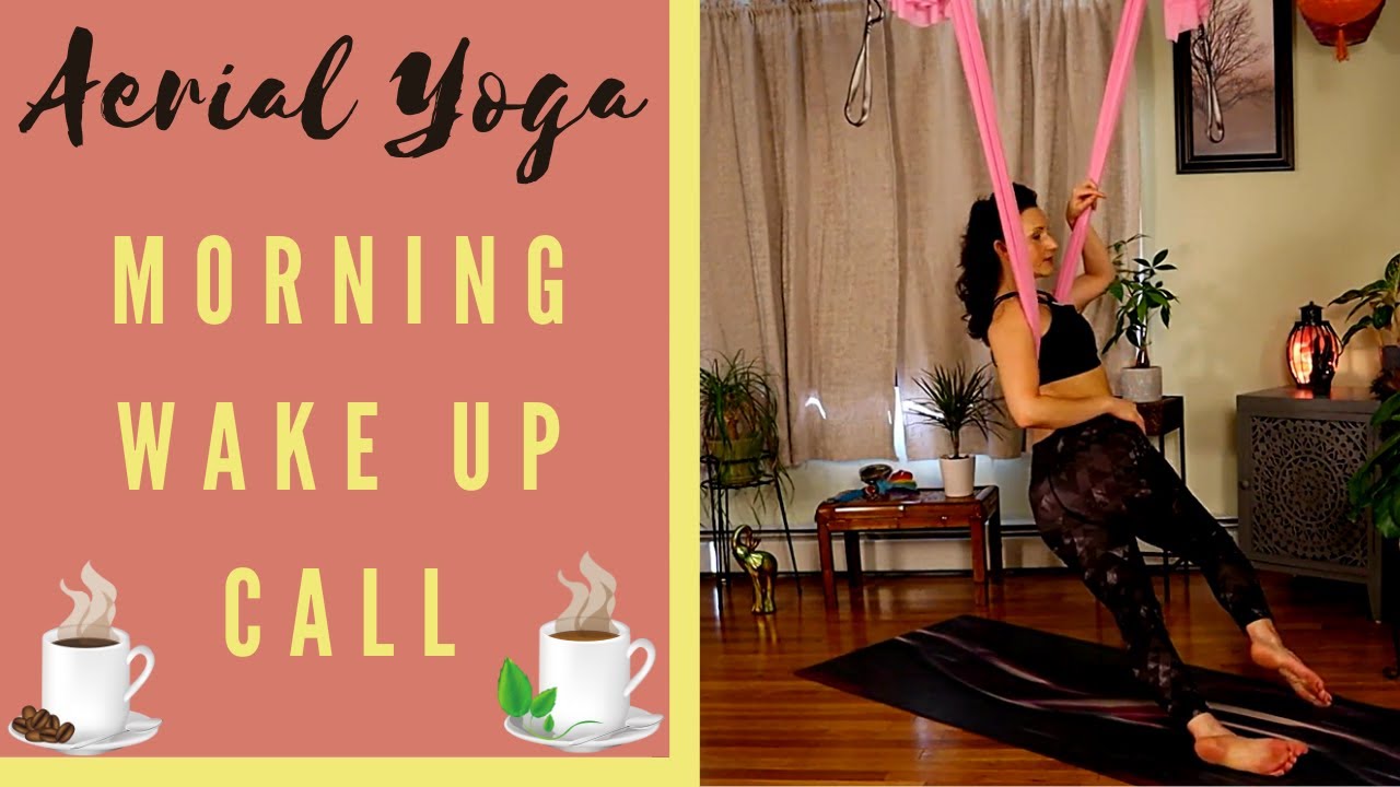 Aerial Yoga Morning Routine | Trapeze Friendly - YouTube