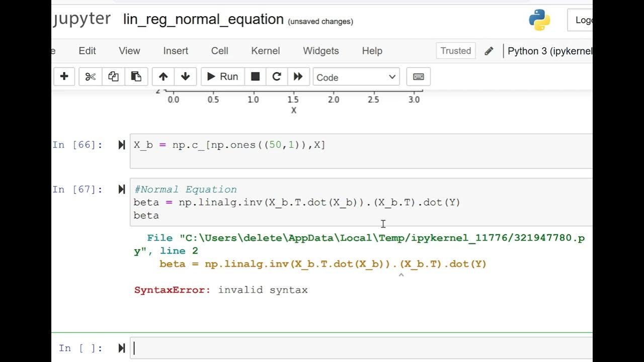 Python Linear Regression with Normal Equation - YouTube