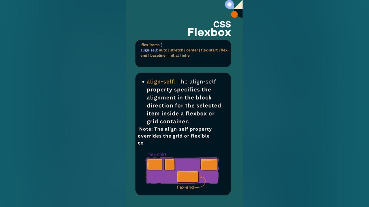 CSS Flex-items | 16 - Properties | align-self - YouTube