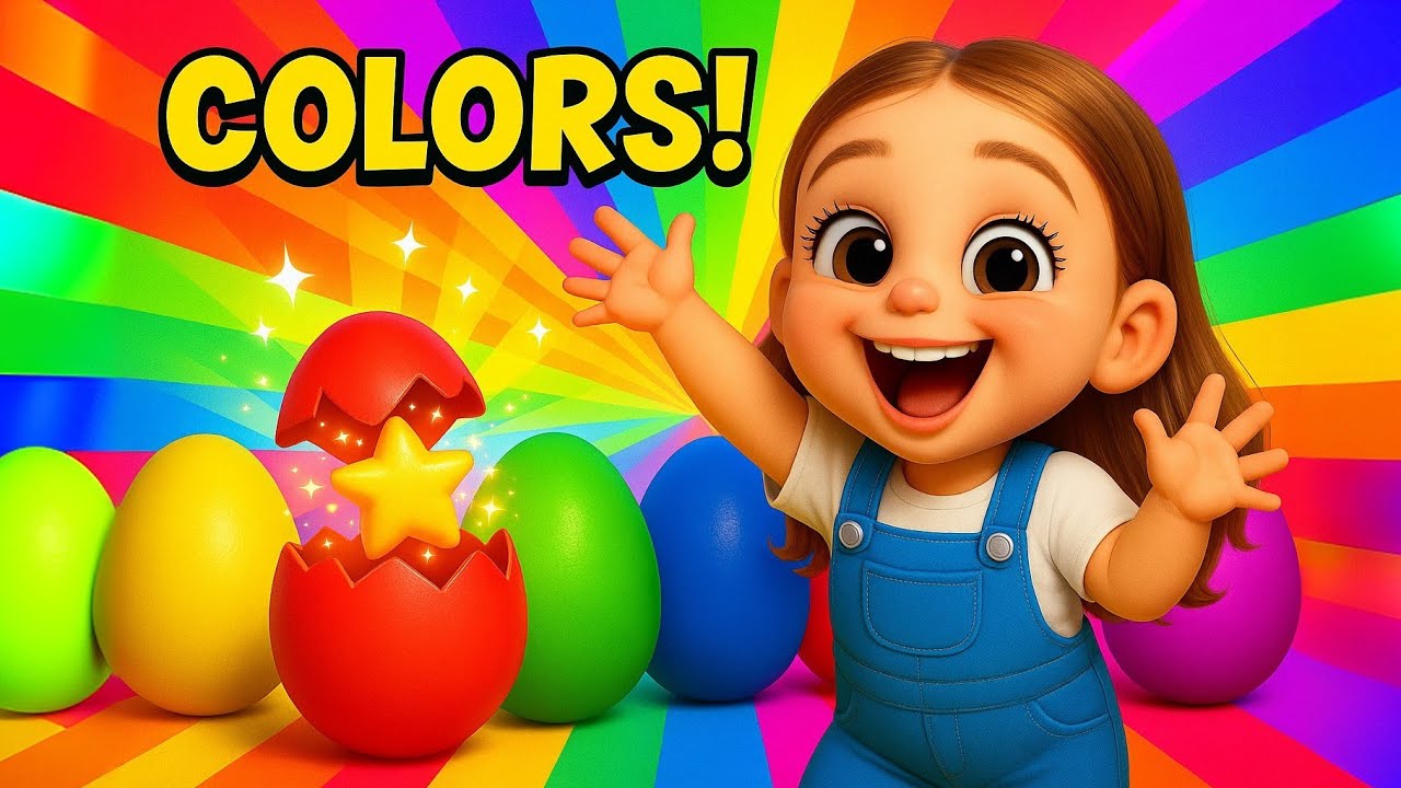 Learn Colors with Surprise Eggs 🥚 fun kids video | 3D Animated Video ...