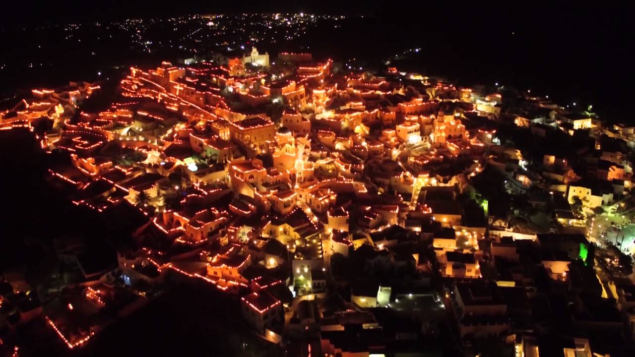 Μεγαλη Παρασκευη - Πυργος Σαντορινη | Aerial Video - YouTube