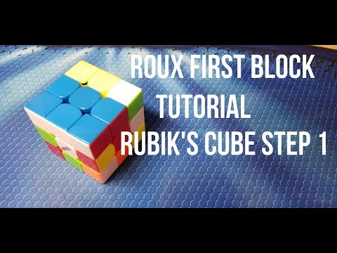 How to Solve the Rubik's Cube: Roux Method Step 1: First Block