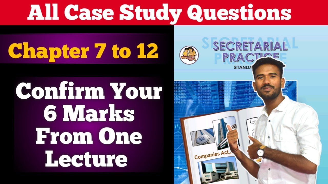 SP Case Study Questions | Part 2 | Secretarial Practice | Class 12th # ...