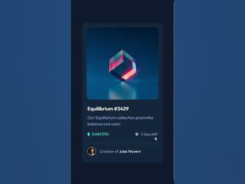 Building an NFT Preview Card Component with HTML and CSS - YouTube