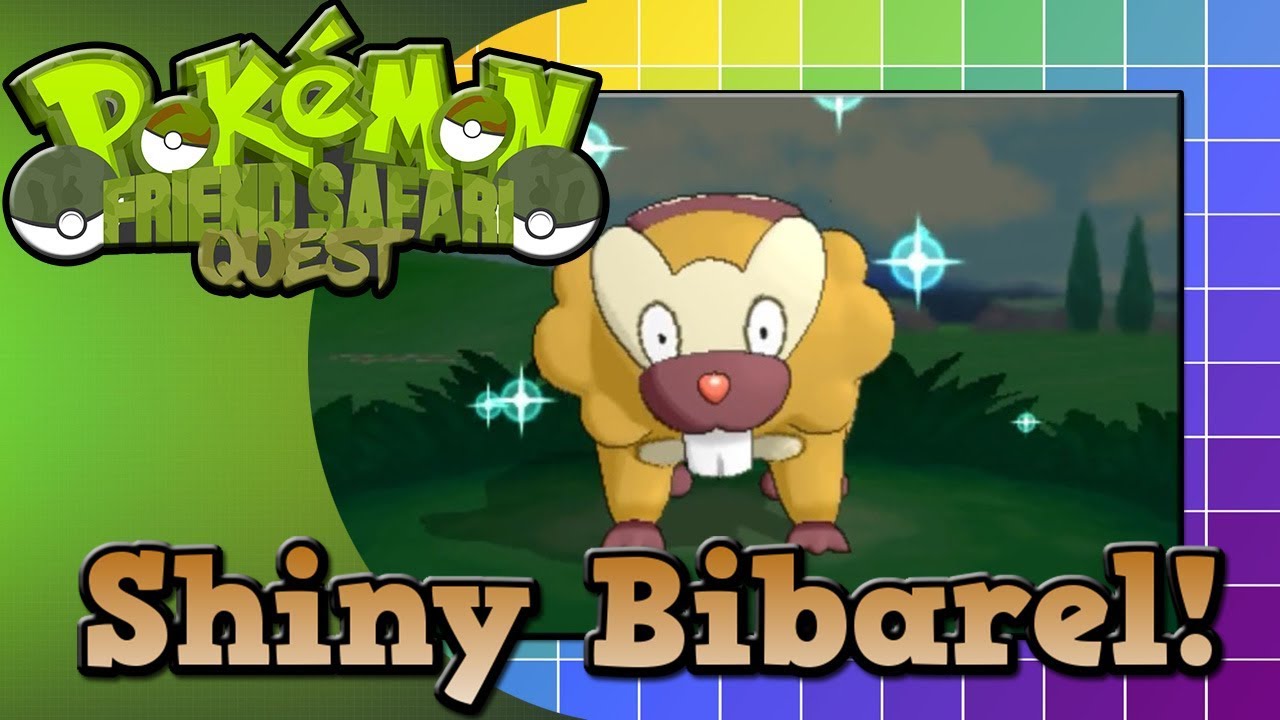 Shiny Bibarel in Friend Safari in Pokemon X and Y! - YouTube