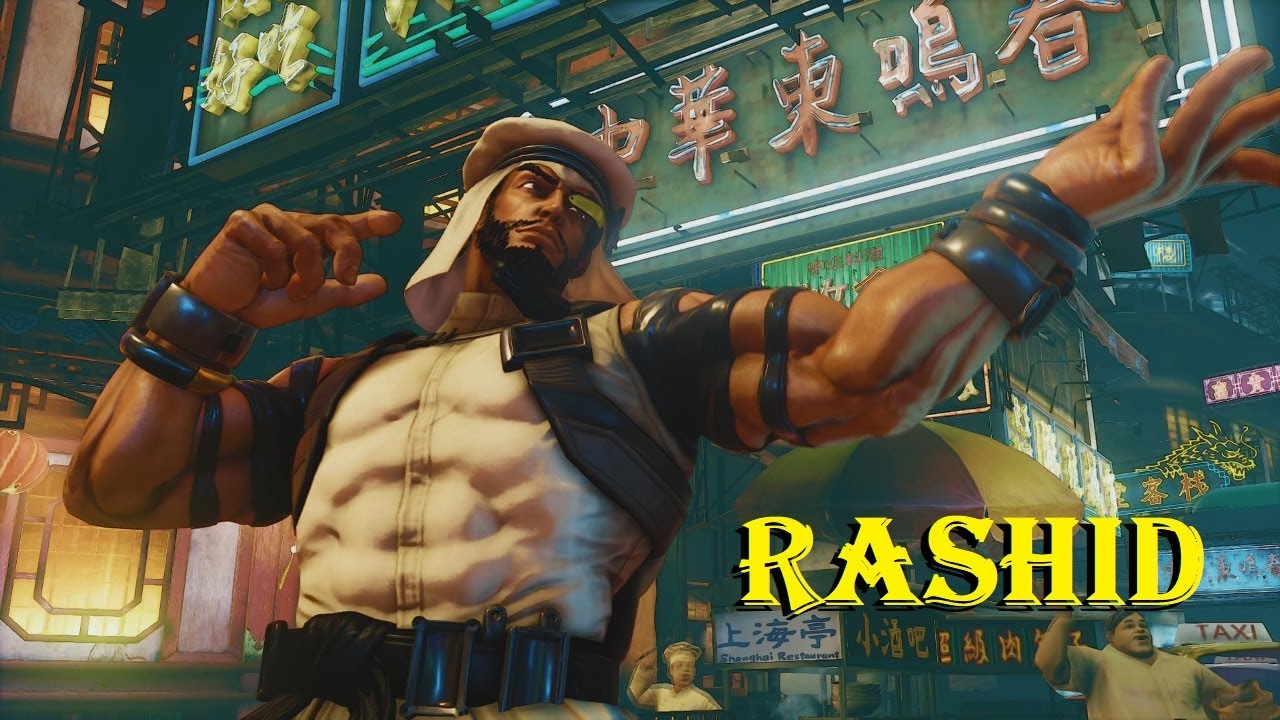 Street Fighter V ALL RASHID Character Cutscenes Story Mode (Ian ...