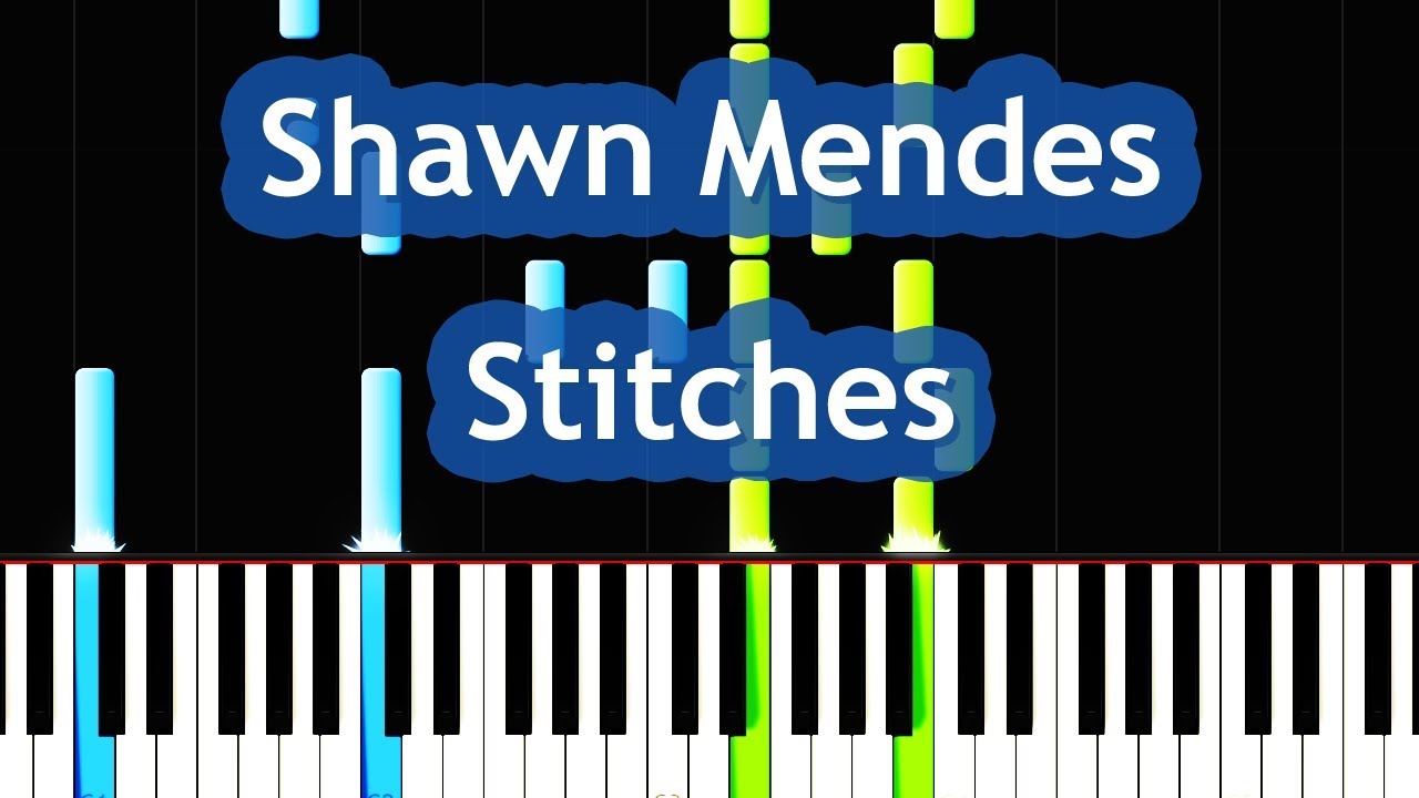 Shawn Mendes - Stitches Piano Tutorial - YouTube