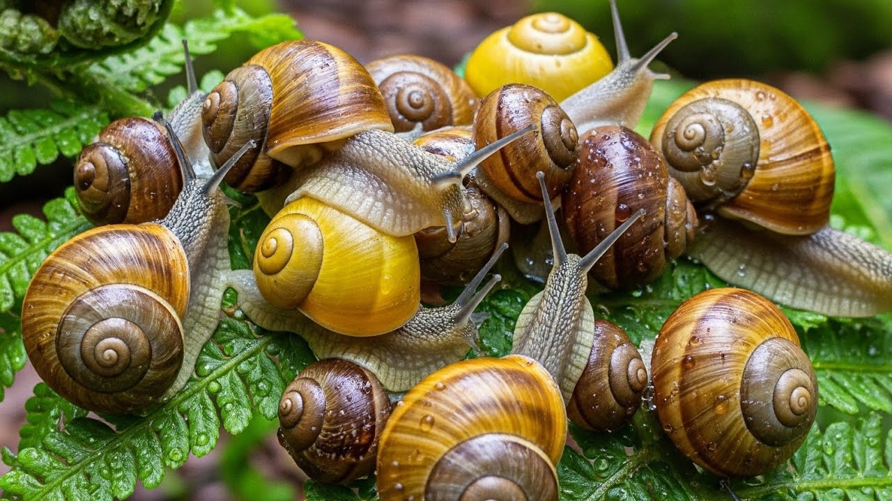 The Giant colony Snail: Larger Parents, More Amazing Lives - YouTube