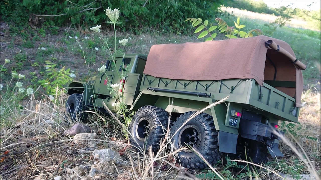 RC Kraz 255 mit Doppelkabine im Maßstab 1:10 - zweite Testfahrt 12.07. ...