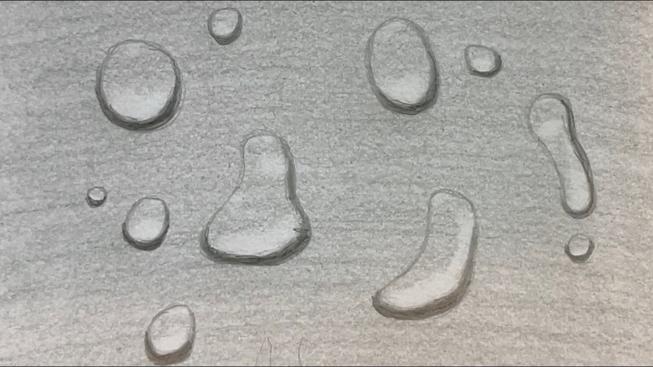 How to draw SUPER REALISTIC Water Droplets! - YouTube