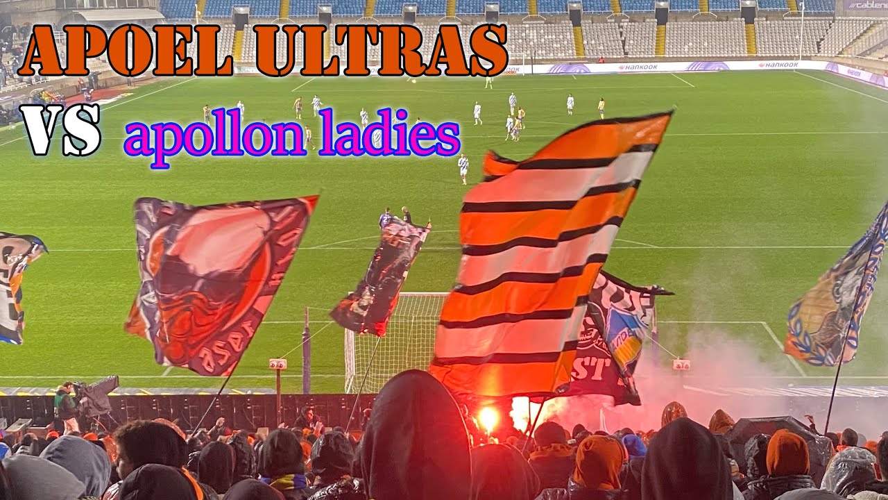 🟠⚫APOEL ULTRAS vs apollon (3-1) ~ 03/02/2023🟠⚫ - YouTube