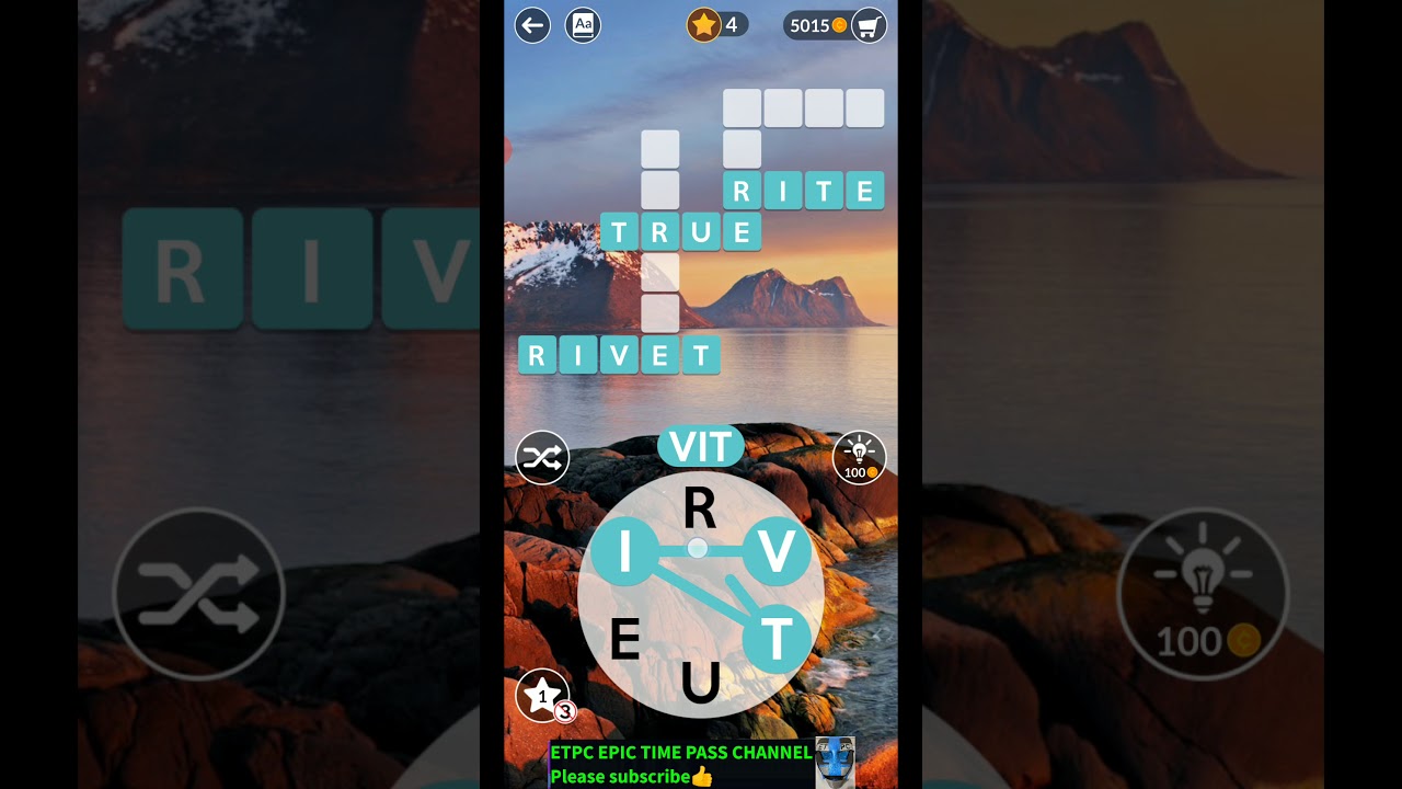 WORDSCAPES LEVEL 10444 - YouTube