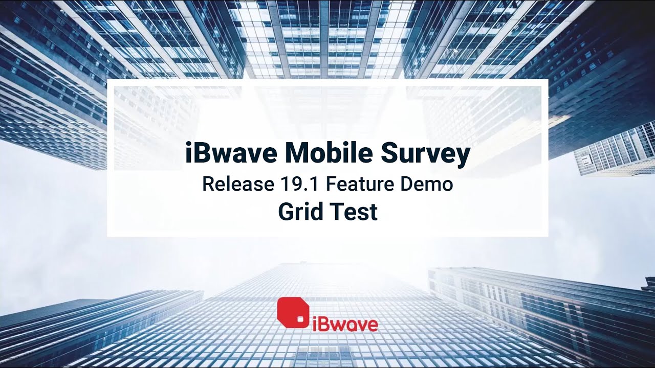 Mobile Survey Release 19.1 Feature Demo | Grid Test - YouTube