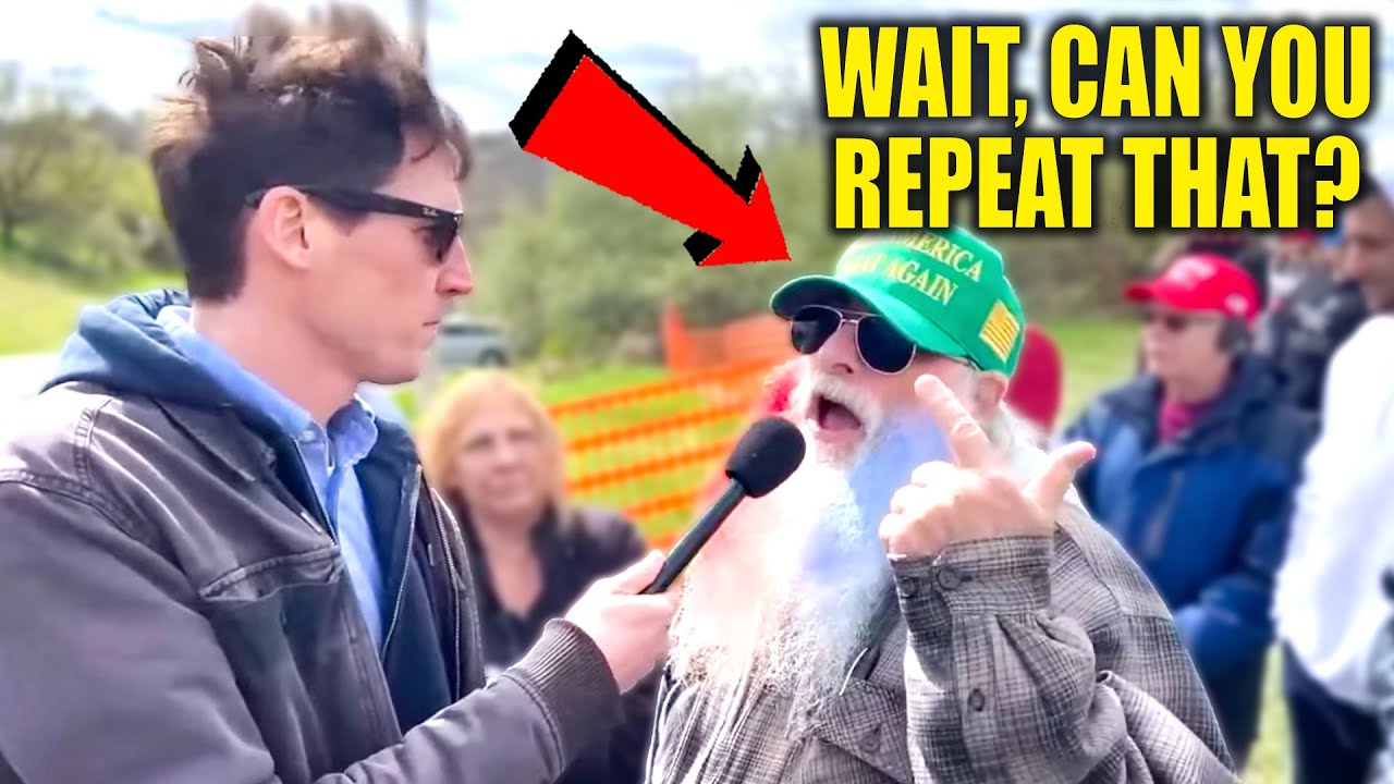 Comedian's Basic Question Makes MAGA Man Get UNHINGED - YouTube