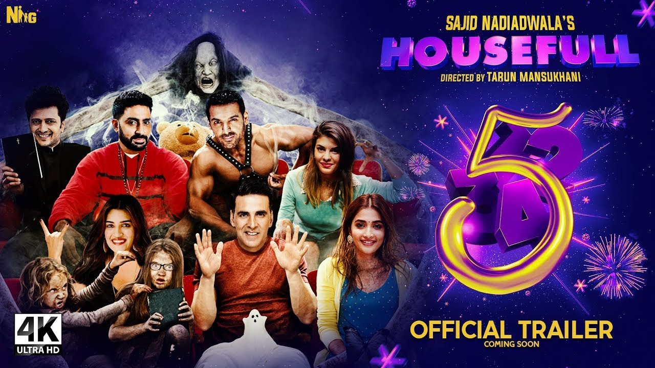 Housefull 5 Official Hindi Trailer | Akshay Kumar,Kriti,Sanjay Dutt |Sajid Nadiawala Mudassar ...