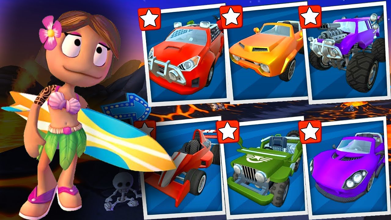 Leilani Vs Six Cars Battle | Beach Buggy Racing 2 | Android Game Play ...