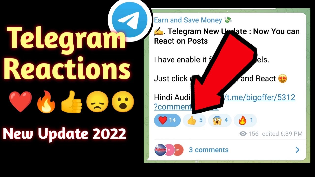 😍Enable Reaction on Telegram Channel and Groups || Telegram New Update ...