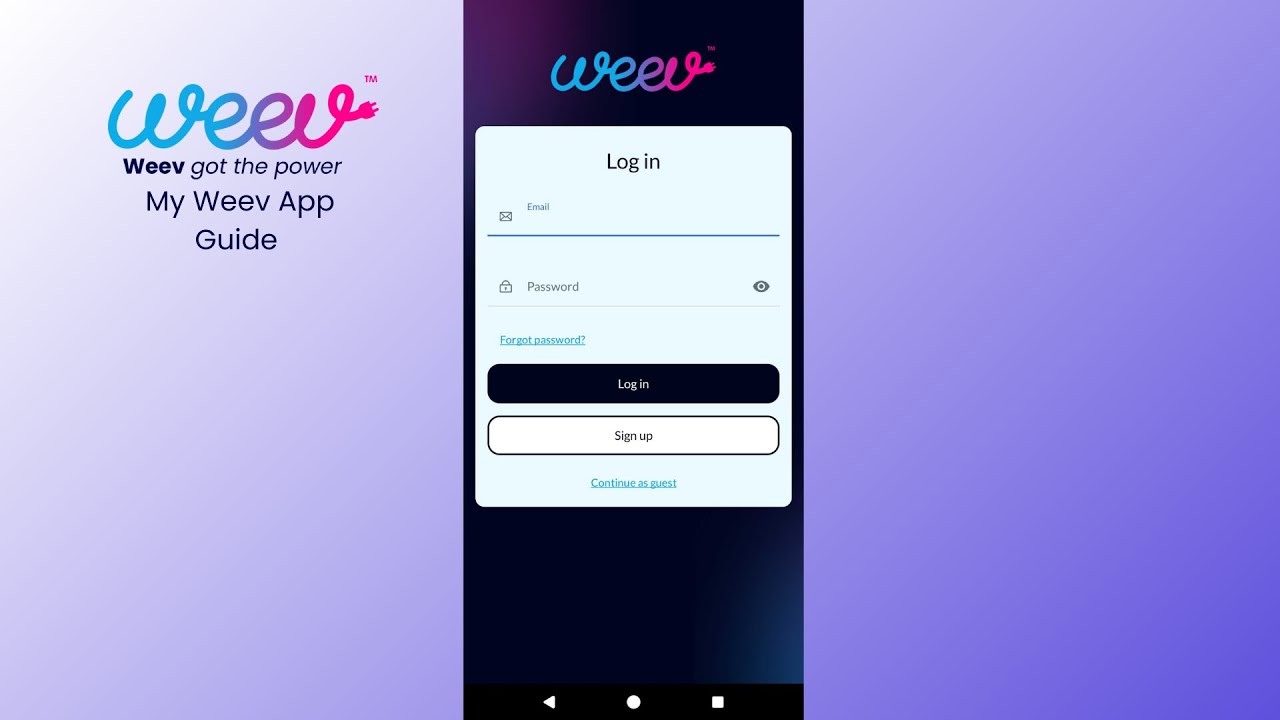 My Weev App How to Sign in Support Guide - YouTube