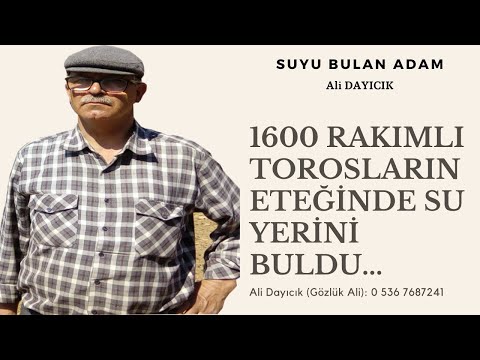 YER ALTI SUYUNU HER YERDE BULAN GÖZLÜK ALİ EMMİMİZ İLE  BOYNUİNCELİ YAYLALARINDA SU BULDUK VELİ AVCI