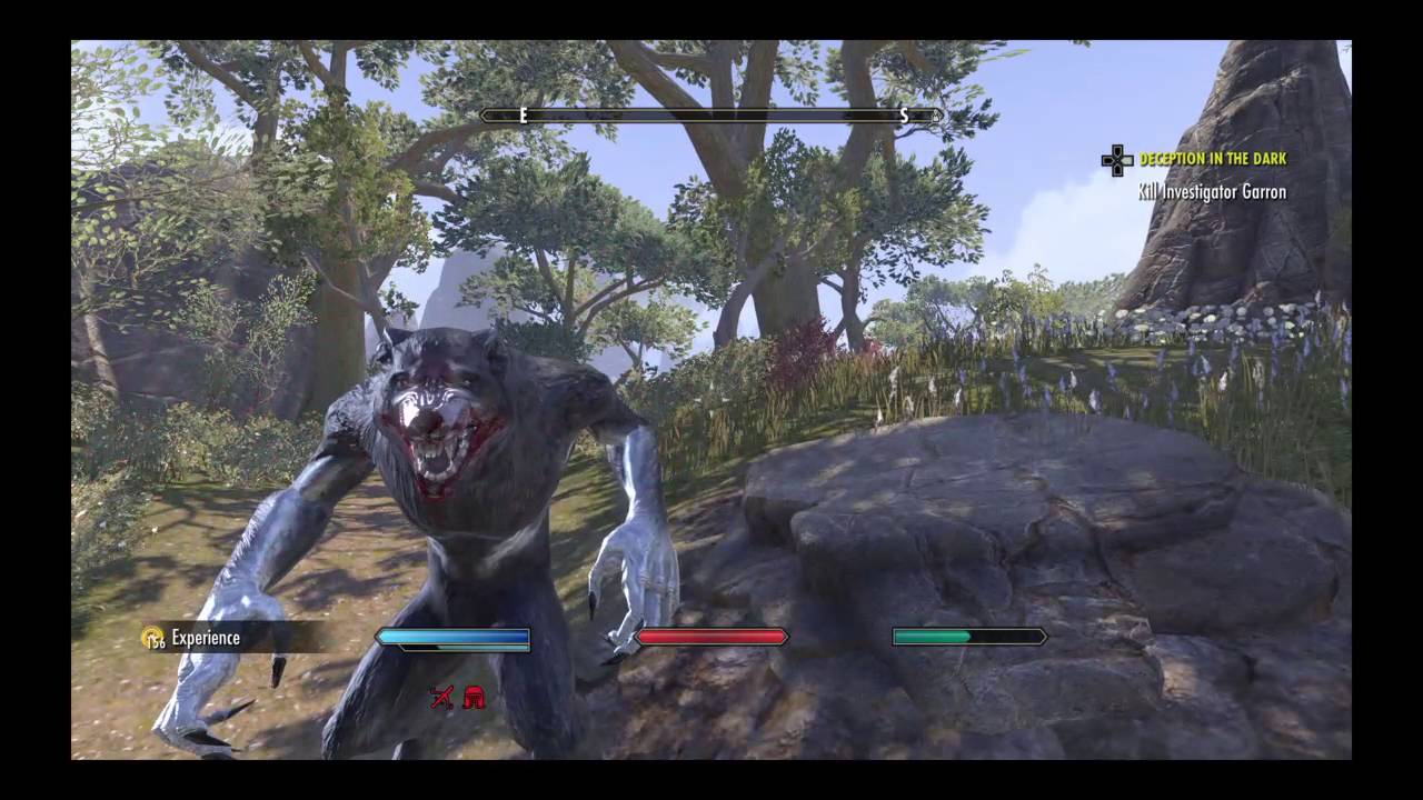 Elder Scrolls Online Black werewolf gameplay - YouTube