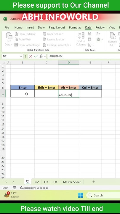 Excel Tips and Tricks | Enter Key in Excel #shorts #shortsfeed #excel #exceltricks - YouTube