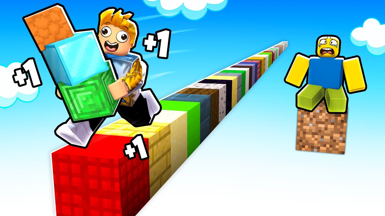 BECOMING THE FASTEST IN ROBLOX BLOCK RACE - YouTube