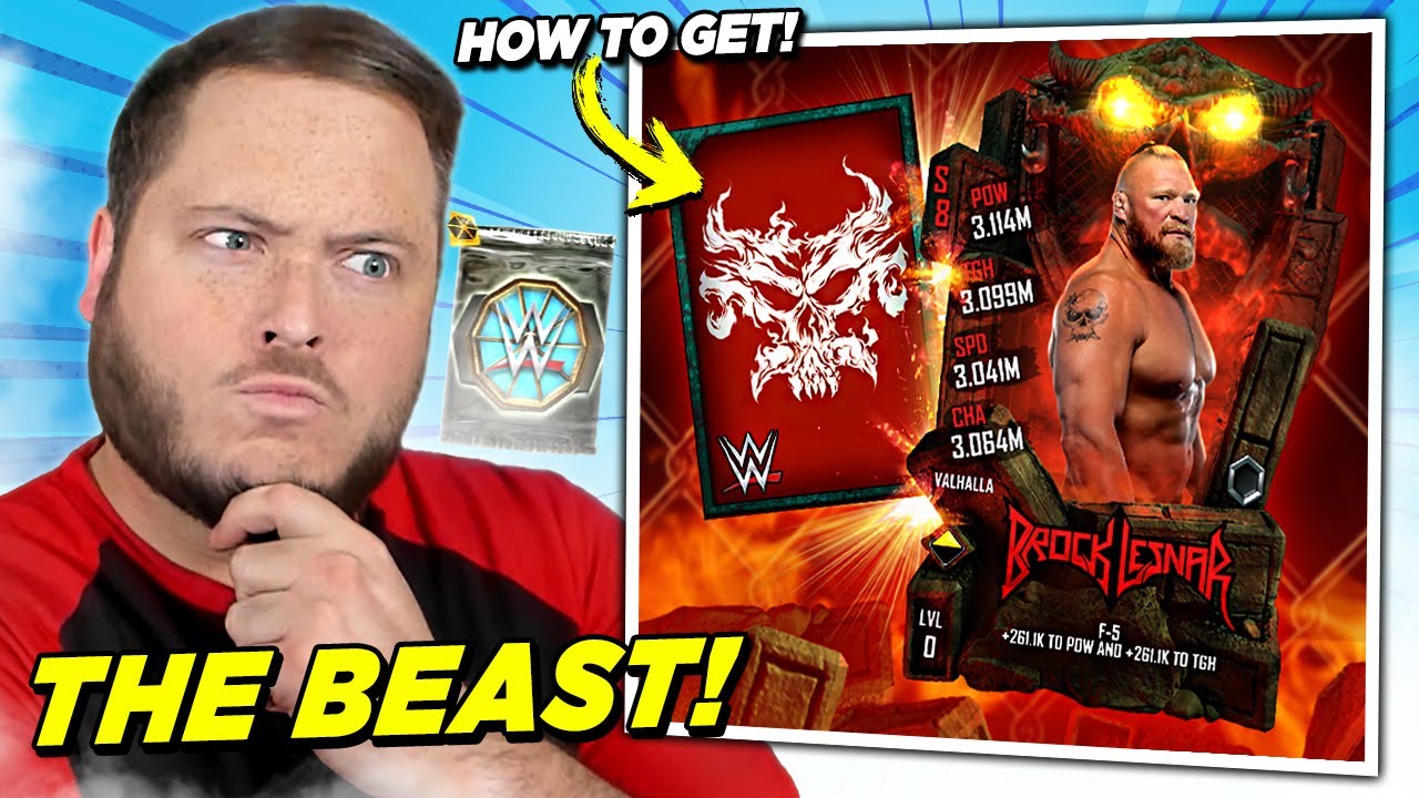 THE BEAST Pack Opening!! How To Get the Special Lesnar Cardback! | WWE ...