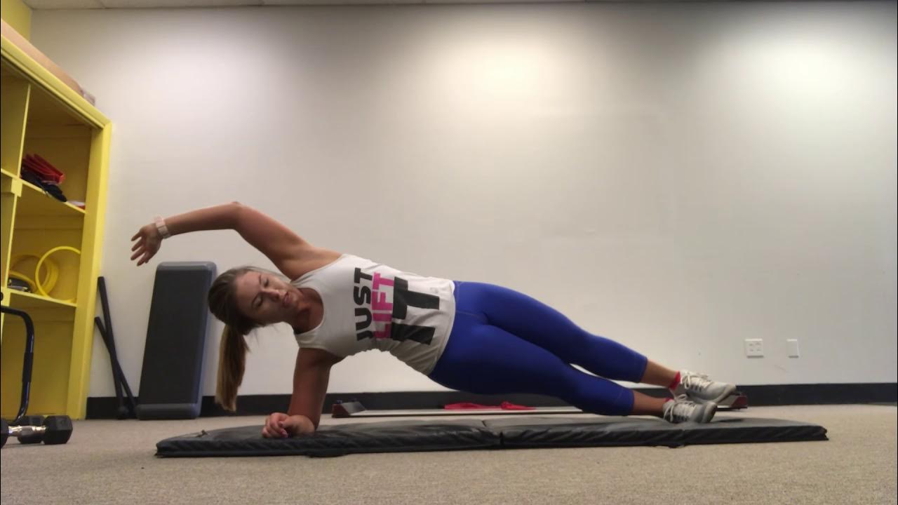 Side Plank Knee Pull | Top Knot Strong - YouTube