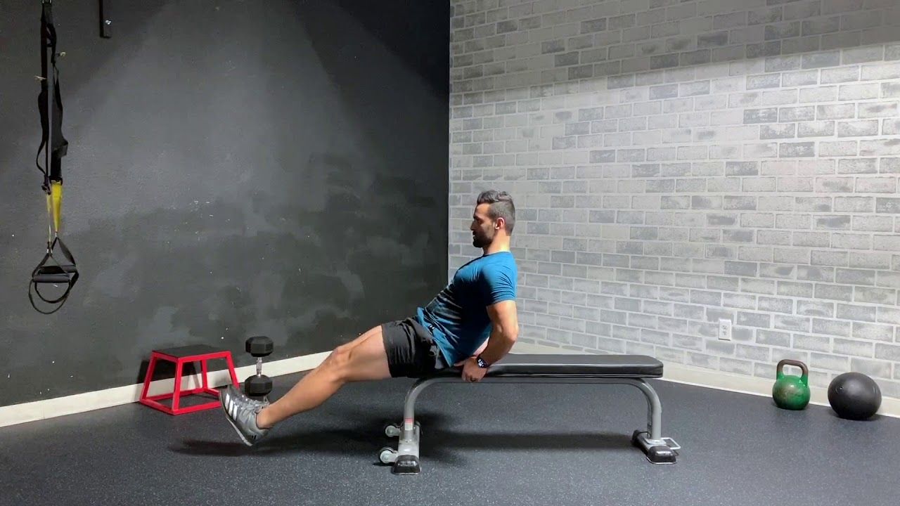 Bench Knee Tucks - YouTube